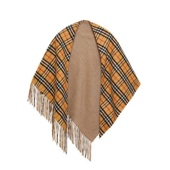 Burberry | Accessories | Burberry Vintage Check Cashmere Bandana Wrap ...